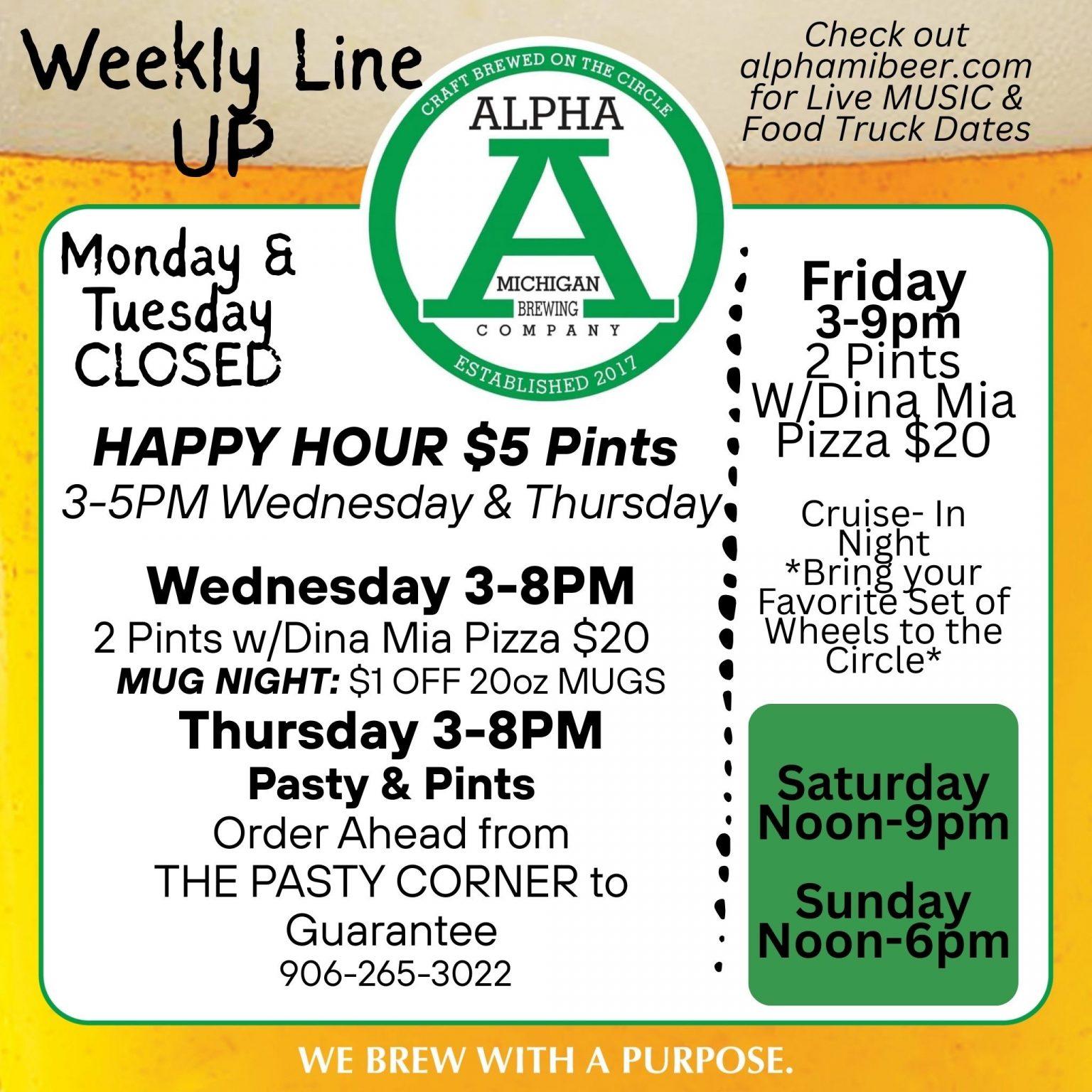 Alpha Michigan Brewing Company - ~We Brew With A Purpose~